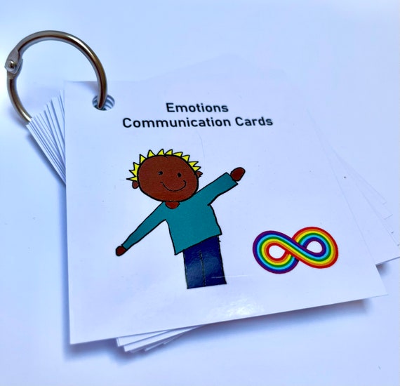 Emotions Autistic Communication Cards - Etsy UK
