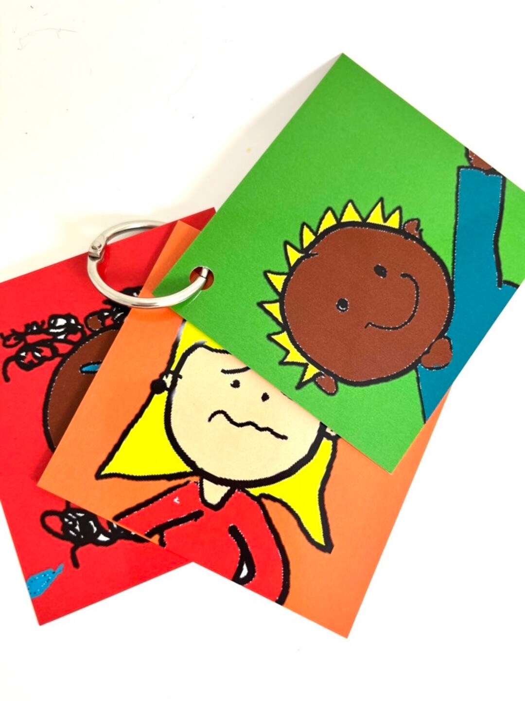 Tarjetas de semáforo feliz/inseguro/triste PECS - Etsy España