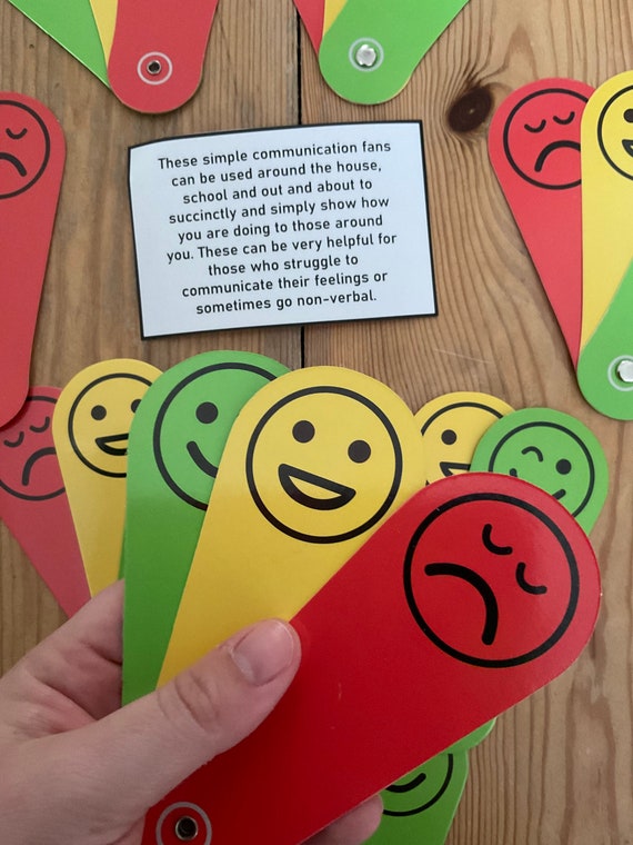Traffic Light Autism SEN Communication Non-verbal Fan - Etsy UK