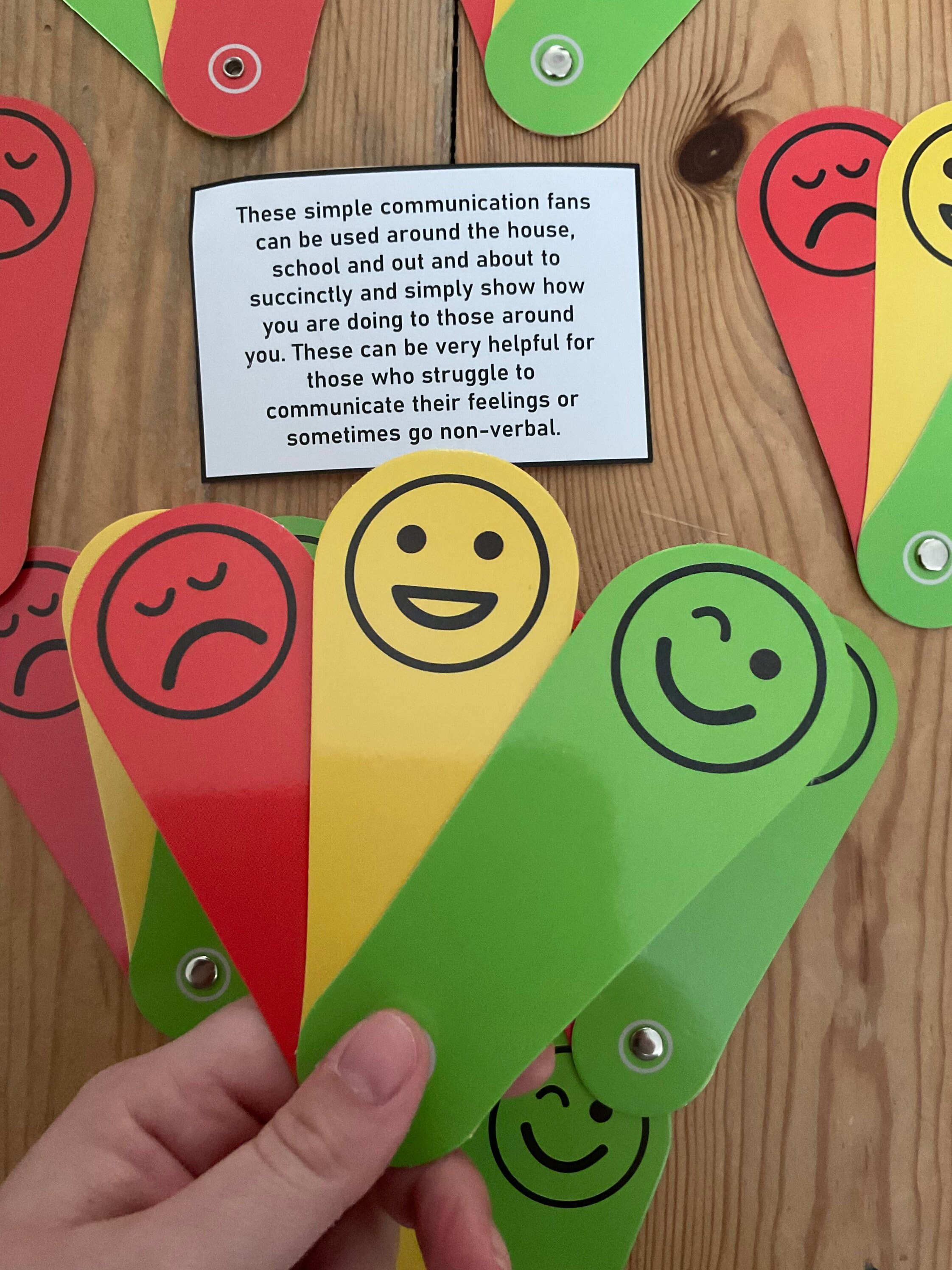 Traffic Light Autism SEN Communication Non-verbal Fan - Etsy UK