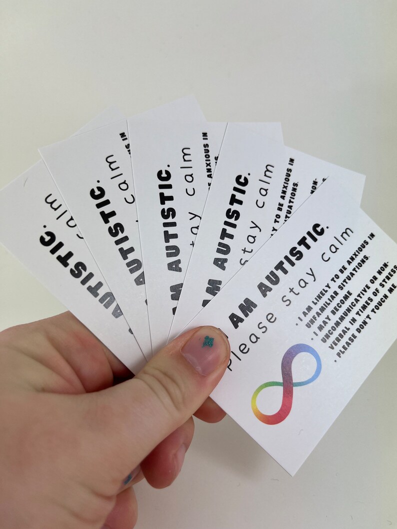 Autism Alert Card - Etsy