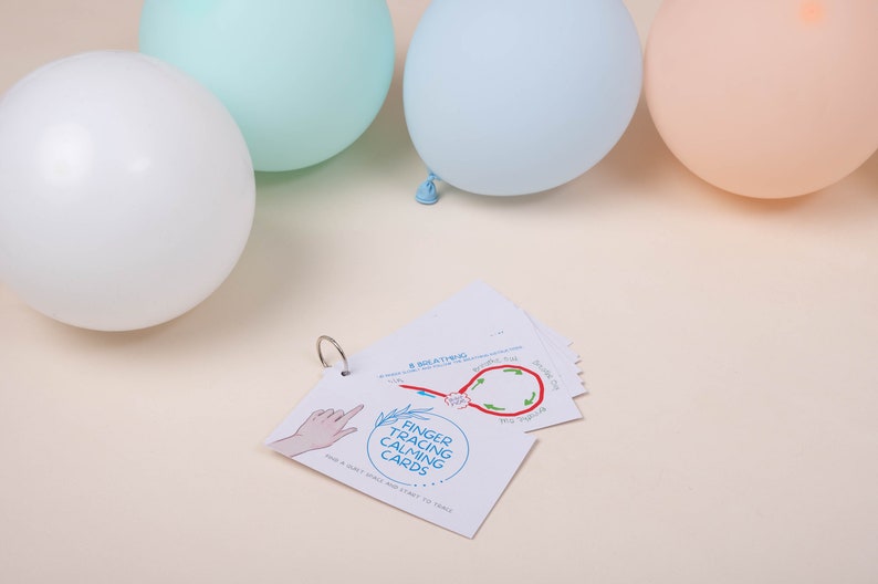 Calm Down Tracing Cards - Etsy