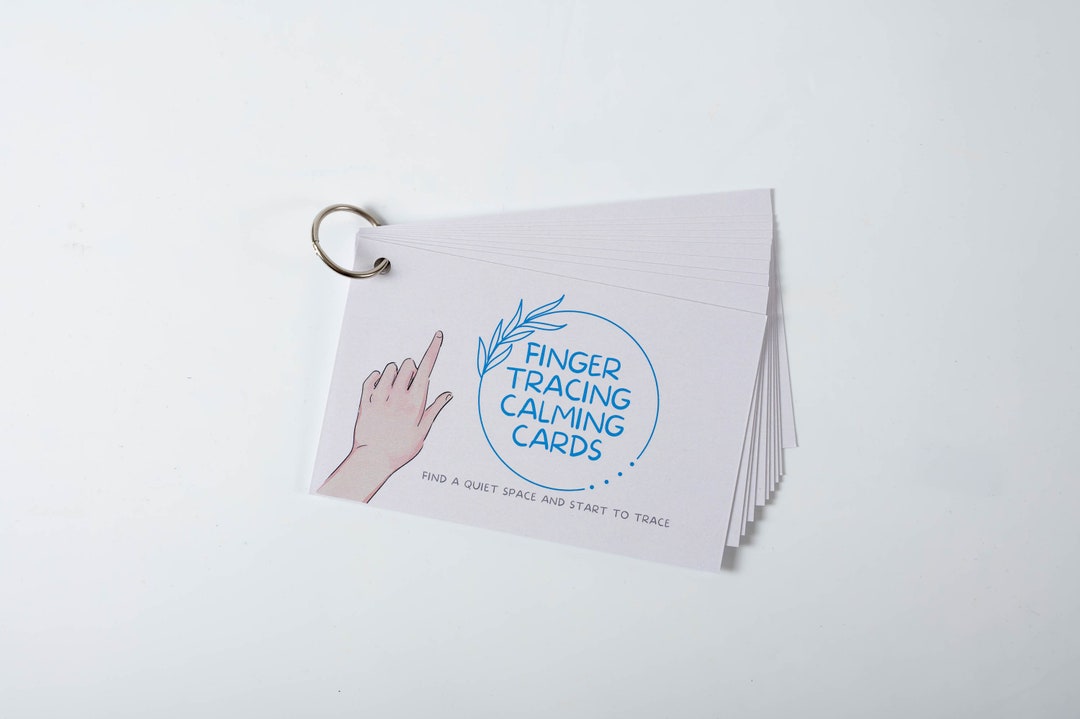 Calm Down Tracing Cards - Etsy
