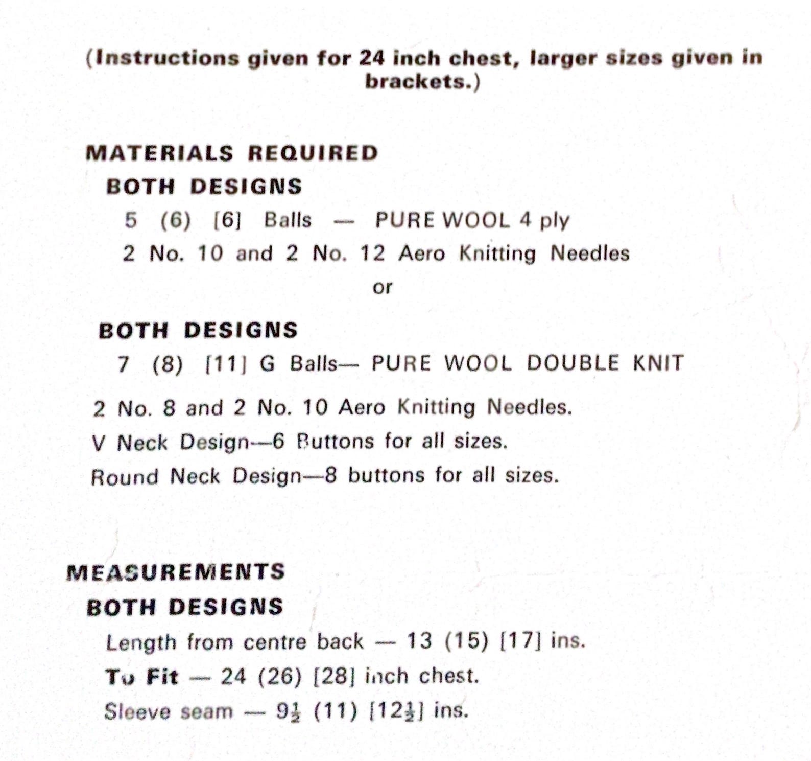 Digital Download. Girl’s Vintage 1970s Cardigan Knitting Pattern, 4 Ply ...