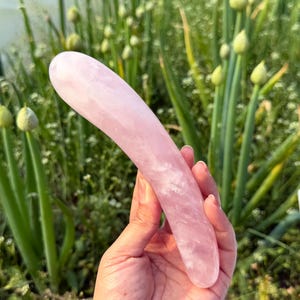 Natural Rose Quartz Massage Stick,reiki Healing Crystal Beauty Massage ...