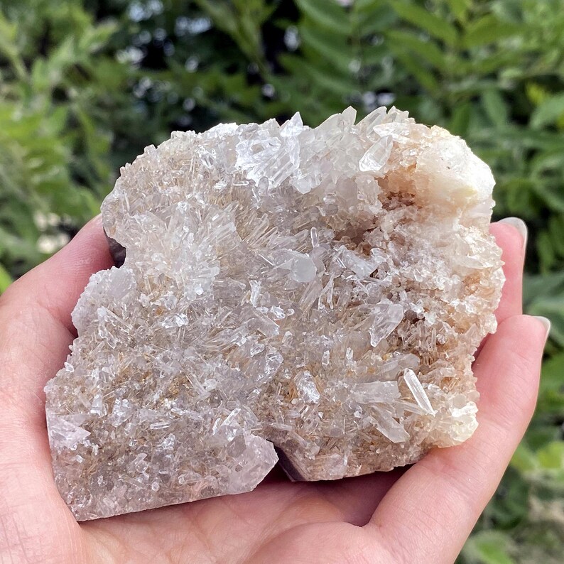 3.4‘’ Natural Calcite Skull, Clear Quartz Cluster Skull, Reiki Healing ...