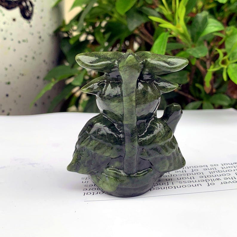 2.4“ Natural Green Jade Yoga Sheep,quartz Crystal Goat,crystal Animal ...