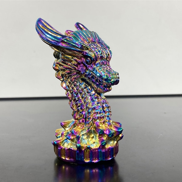 Rainbow Crystal Dragon - Etsy