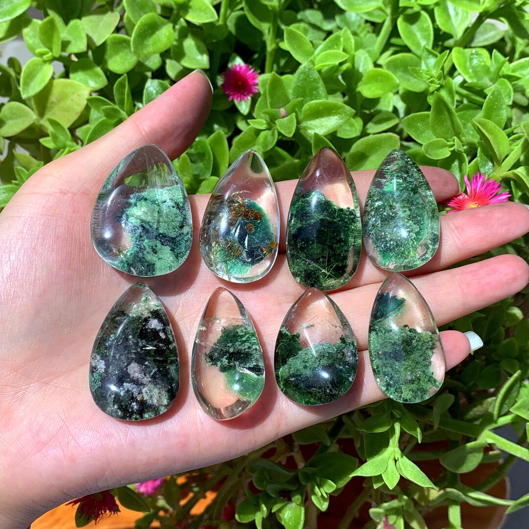 Green Phantom Quartz Crystal Pendant, Energy Healing Necklace - Etsy