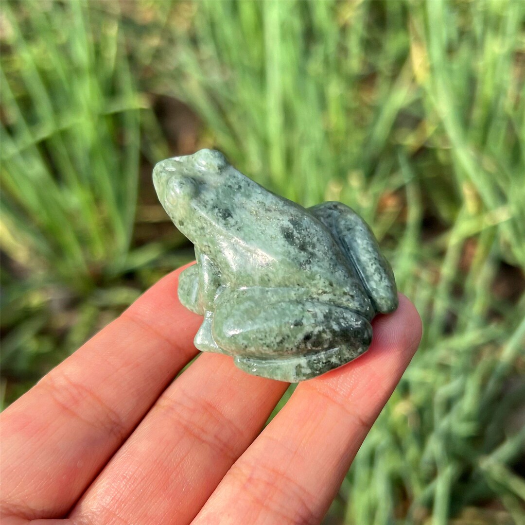 Lushan Jasper Frog Carving, Crystal Sculpture, Reiki Healing Stone - Etsy