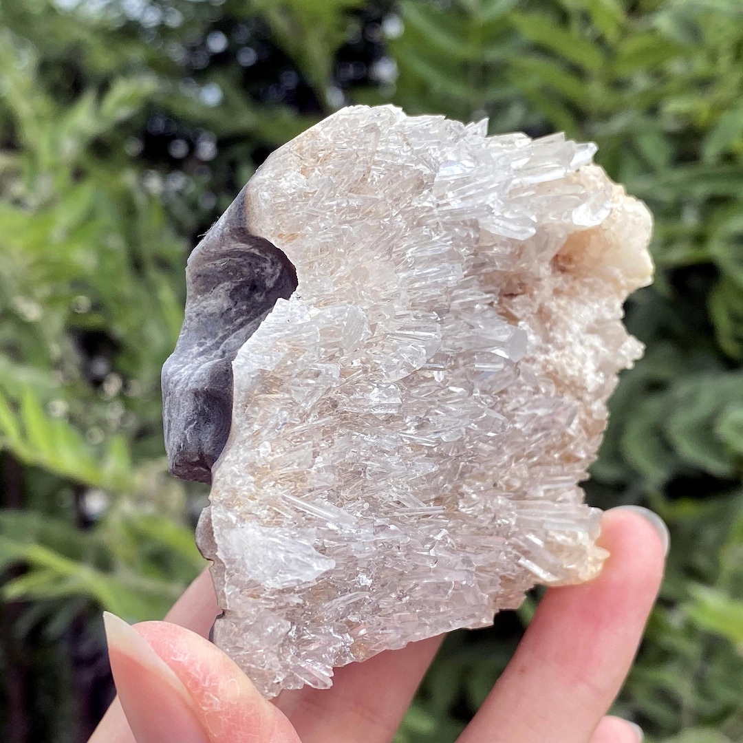 3.4‘’ Natural Calcite Skull, Clear Quartz Cluster Skull, Reiki Healing ...