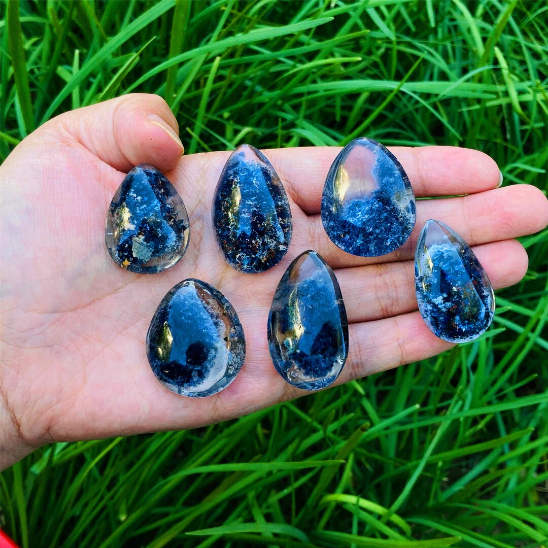 1PC Natural Blue Ghost Phantom,quartz Crystal Specimen,crystal Heal ...