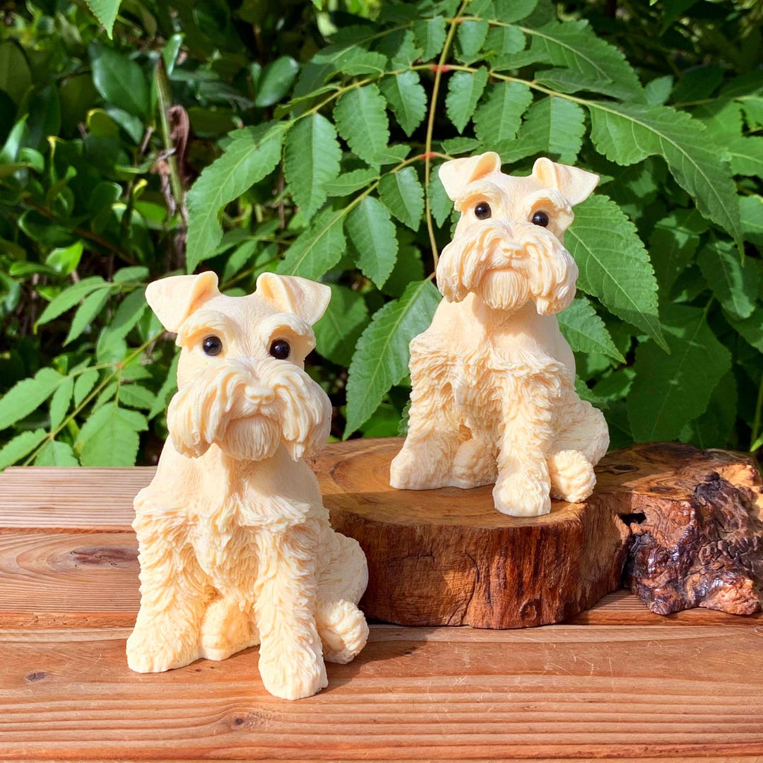 Hand Carved Ivory Nut Dog Sculpture: Home Decor, Reiki Healing (3.9 ...
