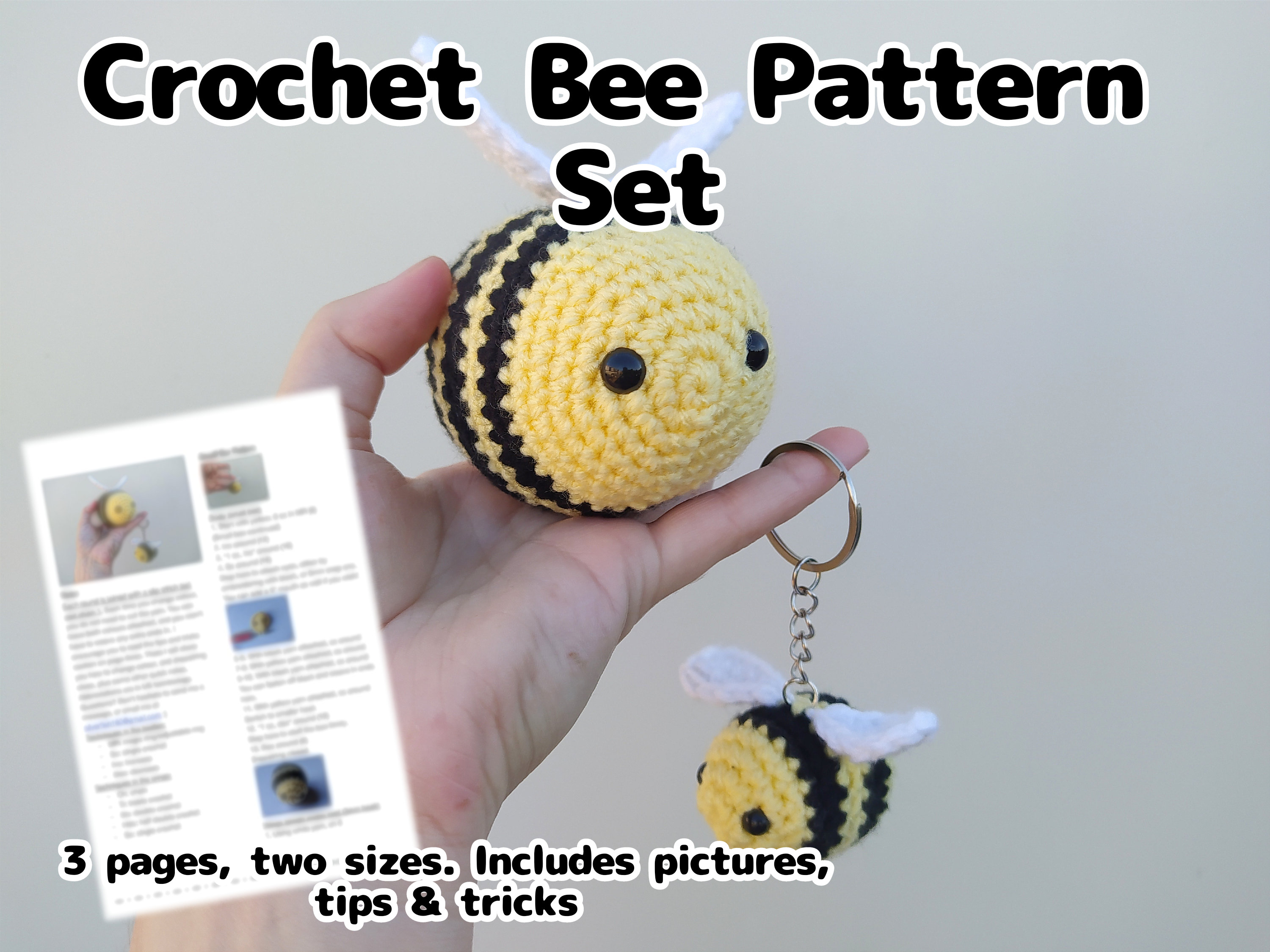 Crochet Bee Patterns - Etsy