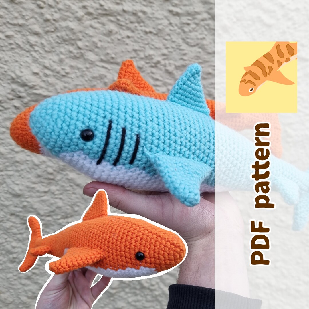 Shark Crochet Pattern - Etsy