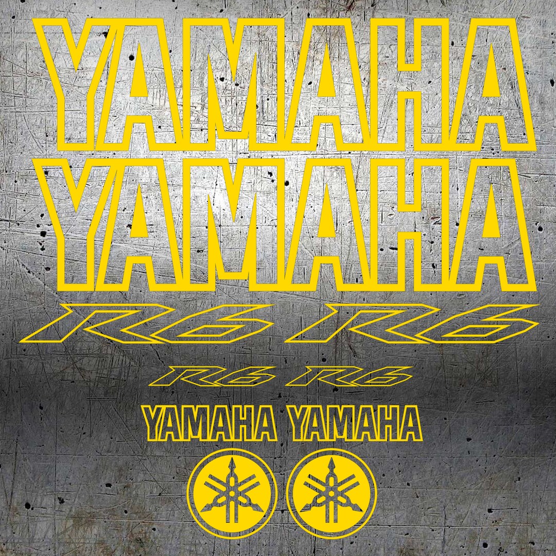 Yamaha R6 Outline Decal Sticker Set. - Etsy