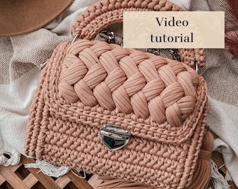 Crochet Bag Pattern Video Tutorial Step by Step (Download Now) - Etsy