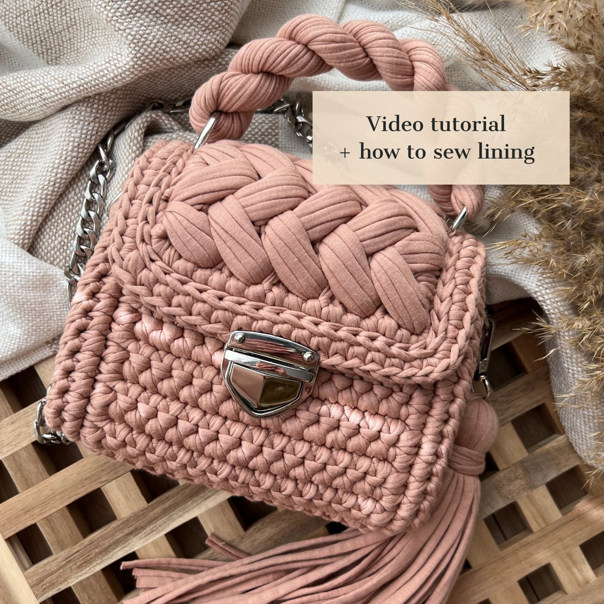 Crochet Bag Pattern, Step by Step Video Tutorial, Diy Crafts and ...
