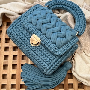 Crochet Bag Pattern, Detailed Video Tutorial, Step by Step Pattern ...