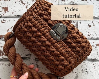 Crochet Bag Pattern Video Tutorial Step by Step (Download Now) - Etsy