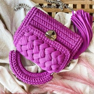 Crochet Bag Pattern, Detailed Video Tutorial, Step by Step Pattern ...
