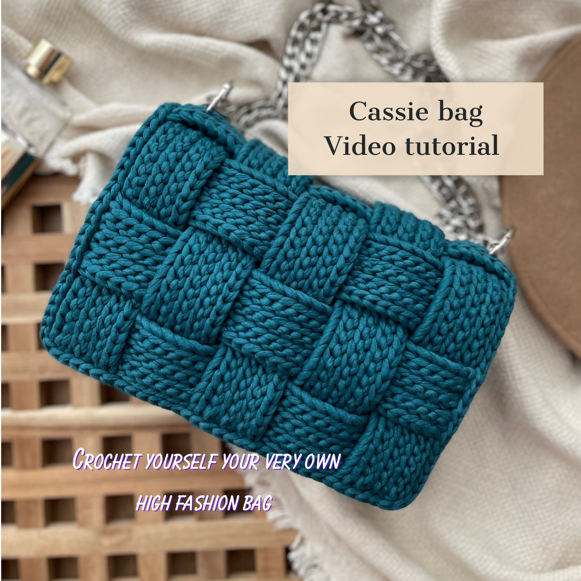 Patrón bolso a crochet video tutorial patrón paso a paso - Etsy España