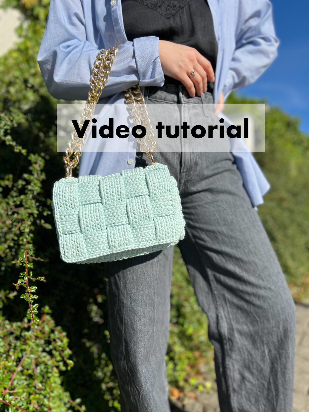 Crochet Bag, Video Tutorial, Step by Step Instructions, High Fashion ...