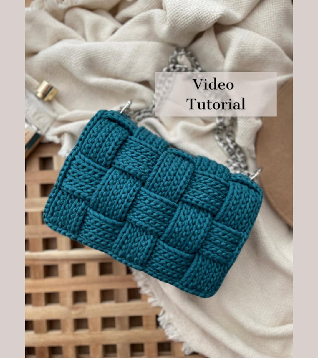 Crochet Bag Pattern, Video Tutorial, Step by Step Pattern, High Fashion ...