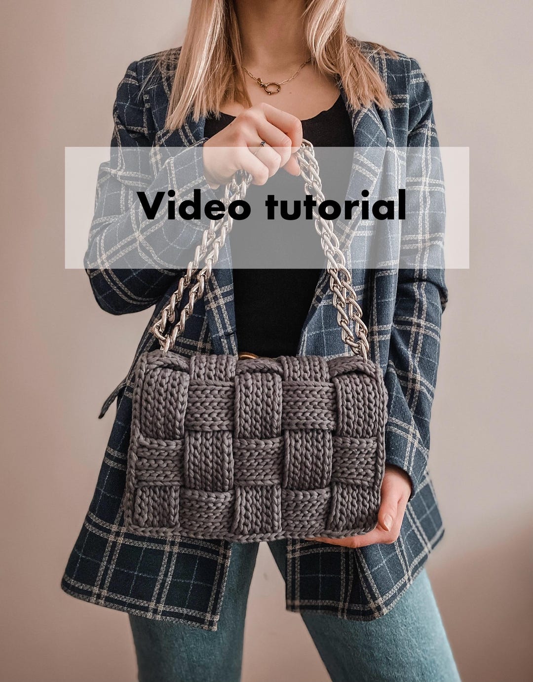 Crochet Bag Pattern, Video Tutorial, Step by Step Pattern, High Fashion ...