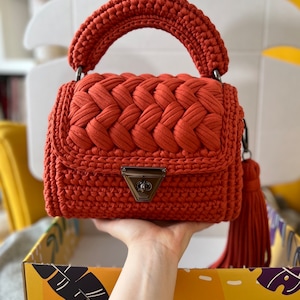 Crochet Bag Pattern, Detailed Video Tutorial, Step by Step Pattern ...