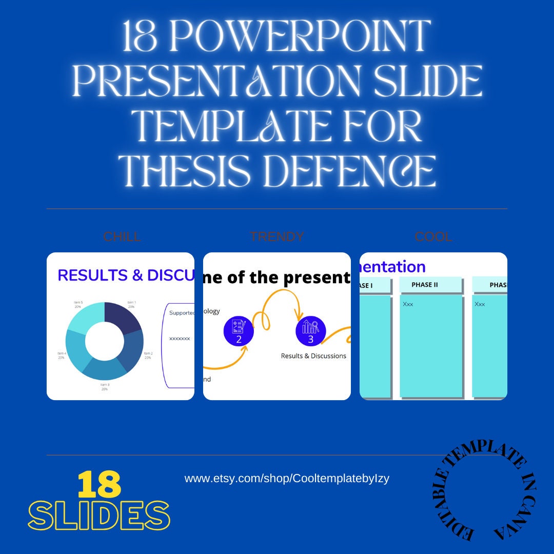 Thesis Defense Powerpoint Template Presentation/viva/proposal/final ...