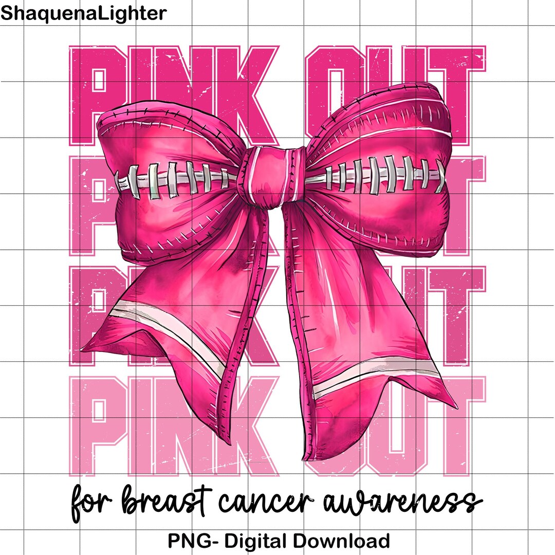Football Pink Out Png, Breast Cancer Football Png, Breast Cancer ...
