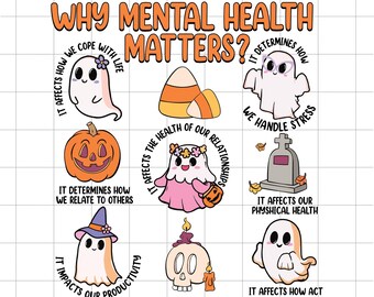 Mental Health Matter Spooky Halloween Png, Mental Health Awareness Png ...