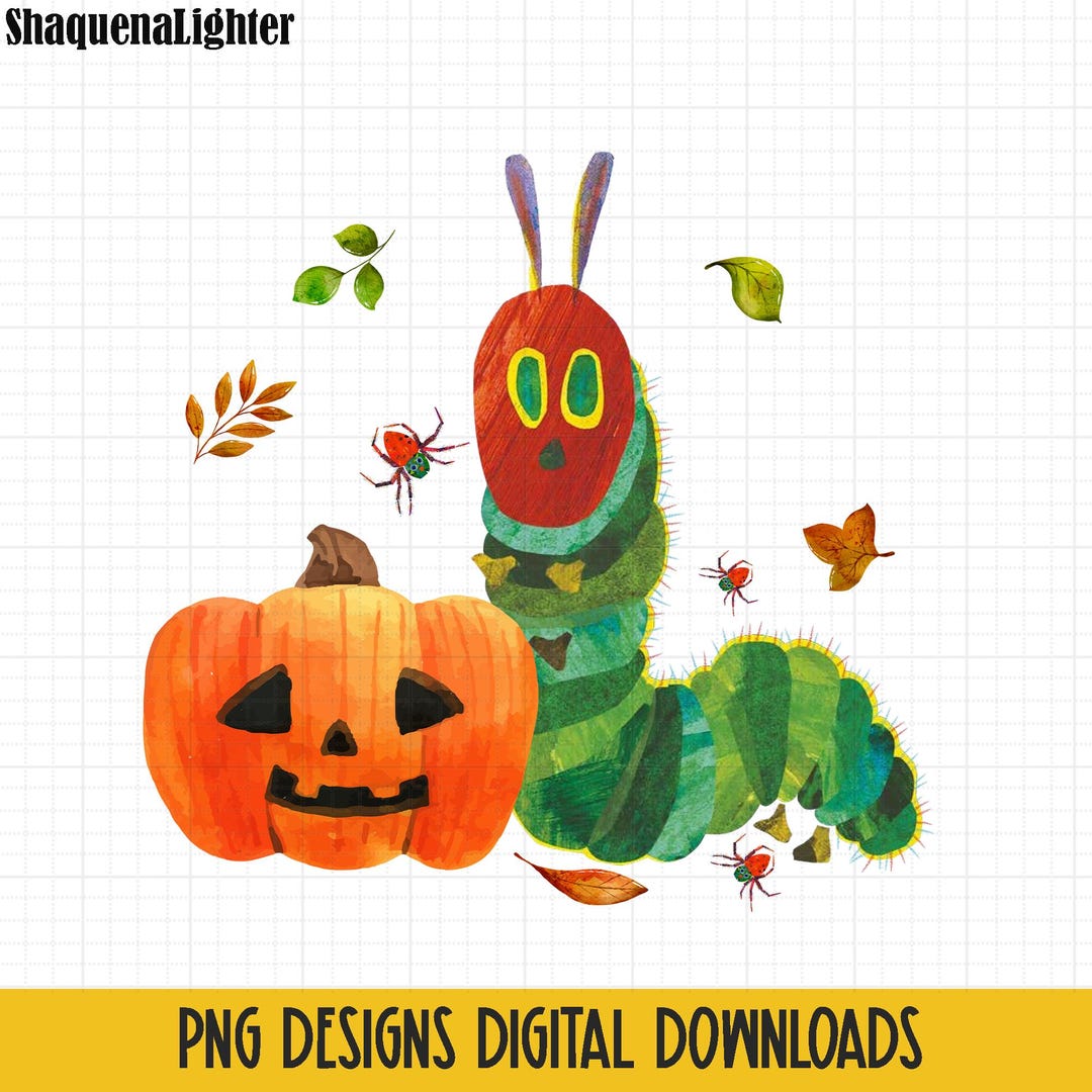 Happy Halloween Very Hungry Caterpillar Png, Hungry Caterpillar ...