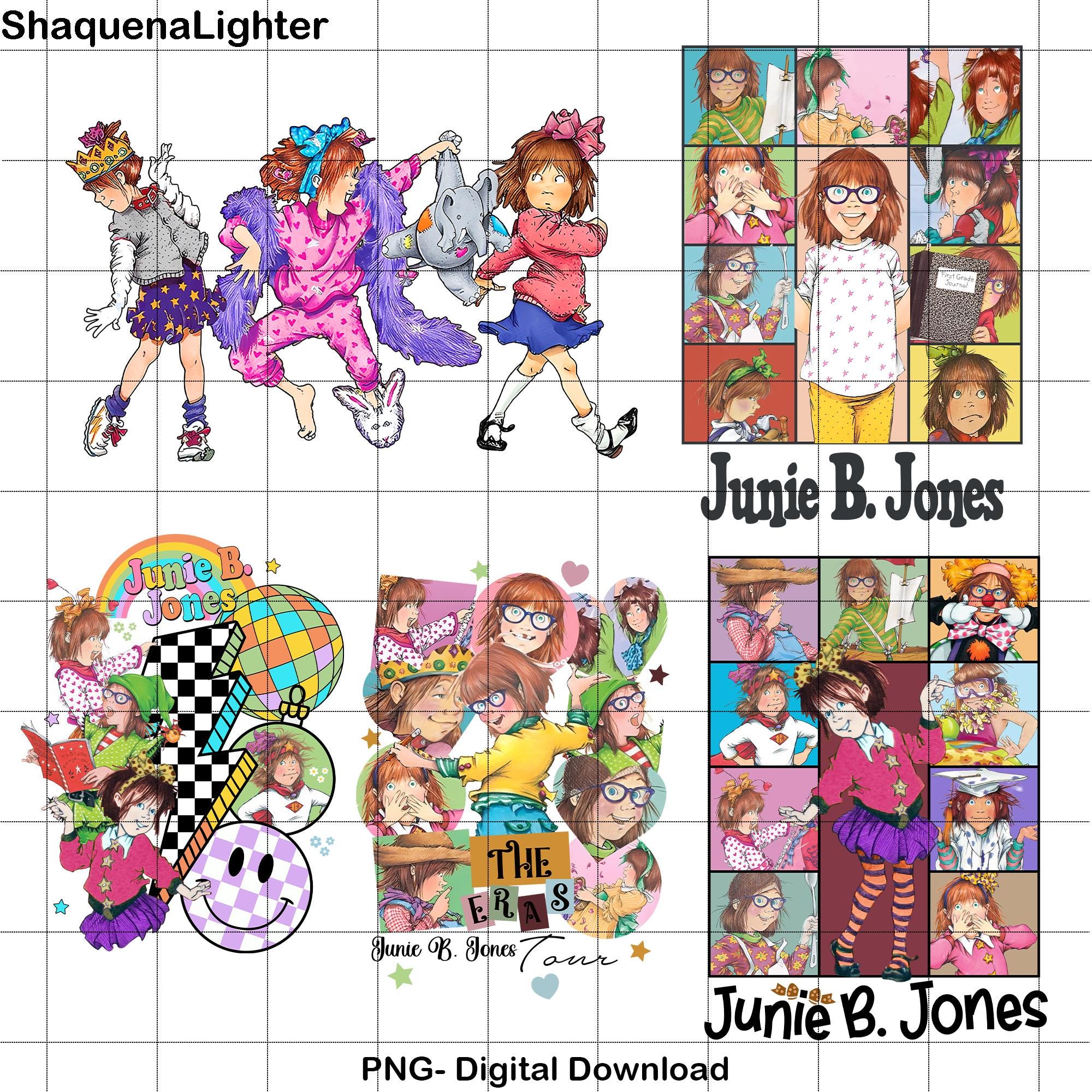 Junie B. Jones Eras Png Bundle, Teacher Library Book Club Kindergarten ...