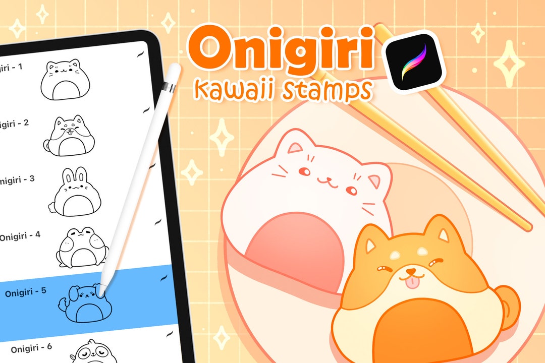 Kawaii Brushes, Procreate Brushes Anime, Anime Procreate Stamps, Anime ...