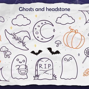 Procreate Stamps Halloween, Halloween Procreate Stamps, Halloween ...