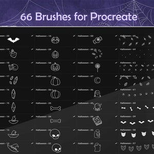 Procreate Stamps Halloween, Halloween Procreate Stamps, Halloween ...