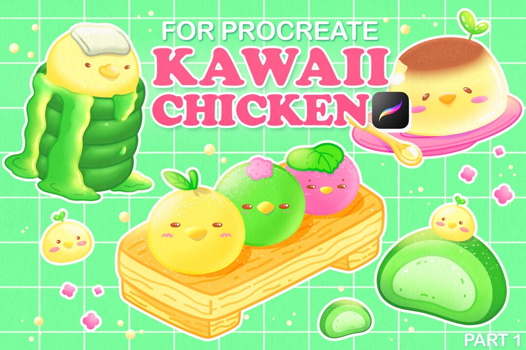 Procreate Kawaii Stamp, Procreate Anime Stamps, Procreate Brushes ...