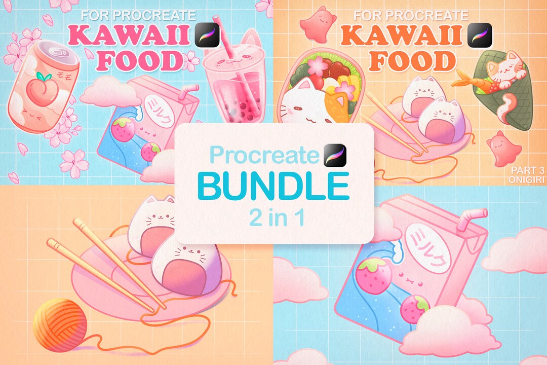 Procreate Brushes Anime, Anime Procreate Stamps, Kawaii Brushes, Anime ...