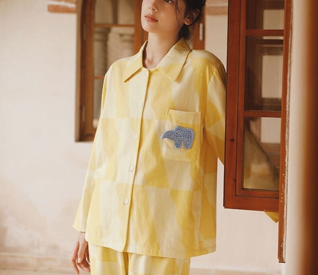 Elephant Pajamas 100% Cotton Pajamas Womens Clothes Set - Etsy