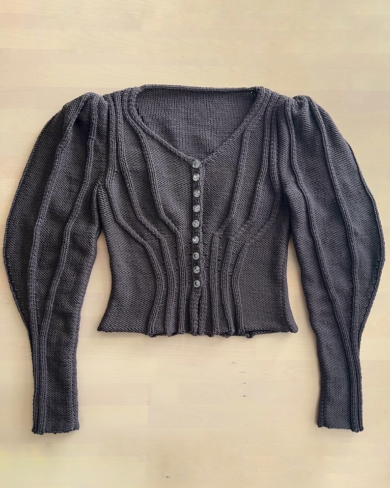 Custom Vintage-inspired (victorian, 1930s, 1940s) Cardigan With Leg-of ...