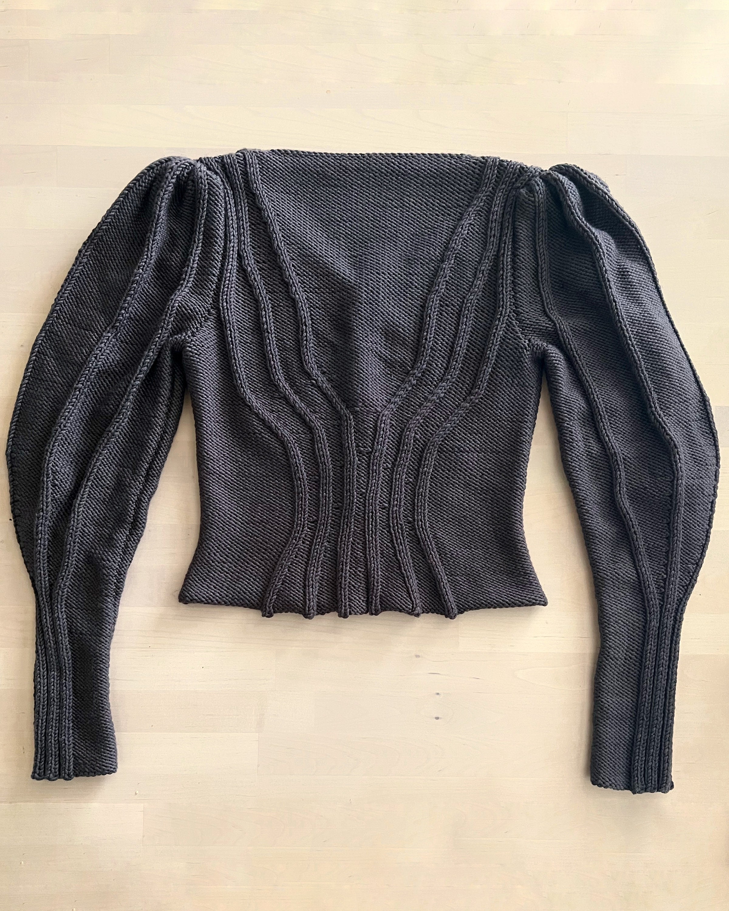 Custom Vintage-inspired victorian, 1930s, 1940s Cardigan With Leg-of ...