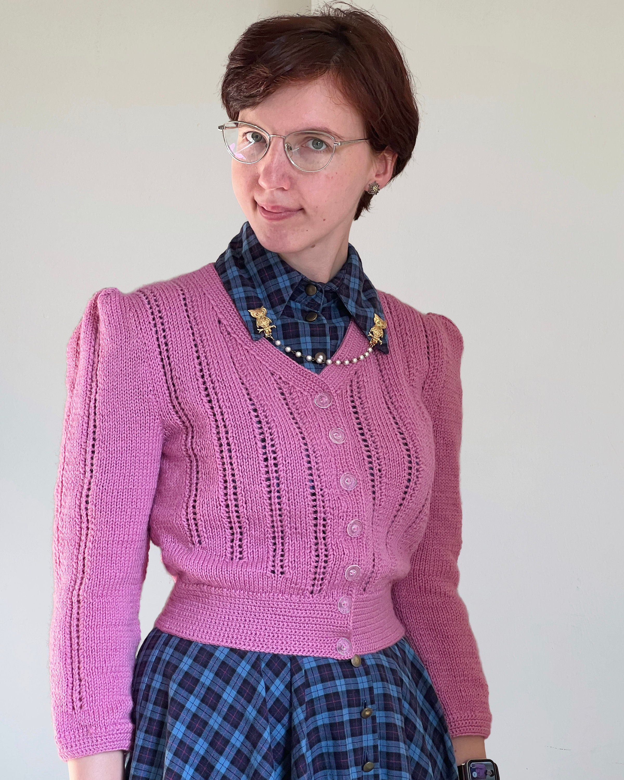 Custom 1940s Reproduction Lace Cardigan With Puff Shoulders - Etsy