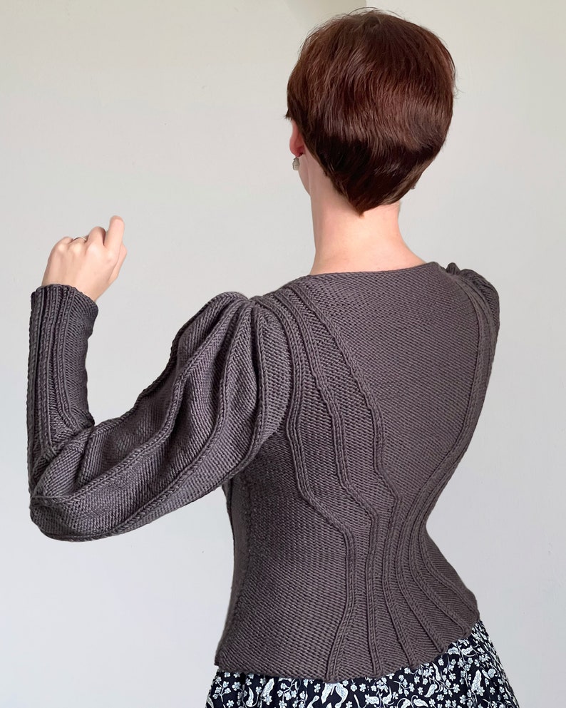 Custom Vintage-inspired (victorian, 1930s, 1940s) Cardigan With Leg-of ...