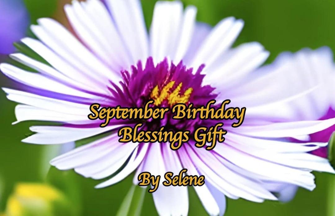 September Birthday Blessings Gift for You, Your Loved One, Her, Him ...