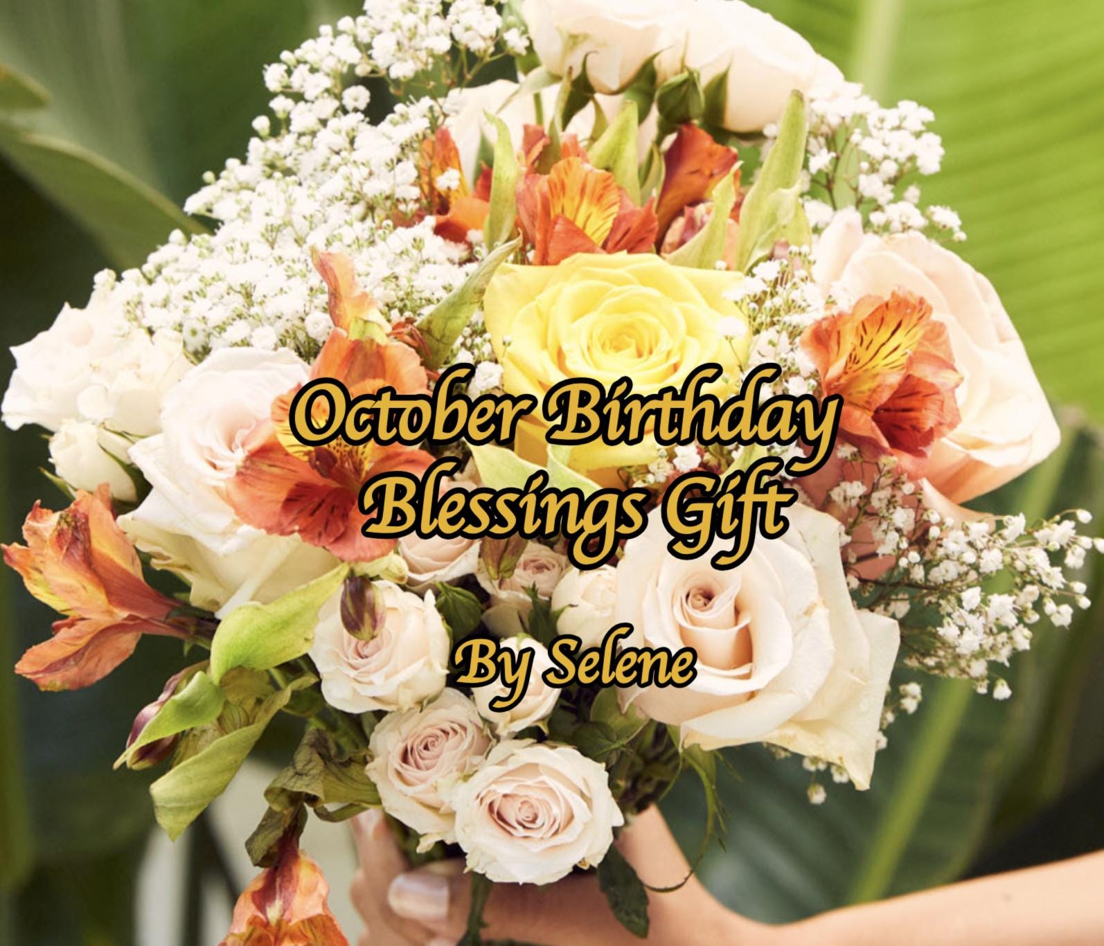 October Birthday Blessings Gift for You, Your Loved One, Her, Him ...
