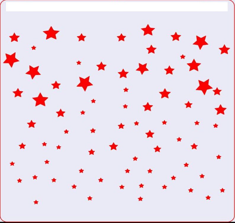 6 X 6 Inch - Star Stencil for Art & Craft, Reusable DIY Decorative ...