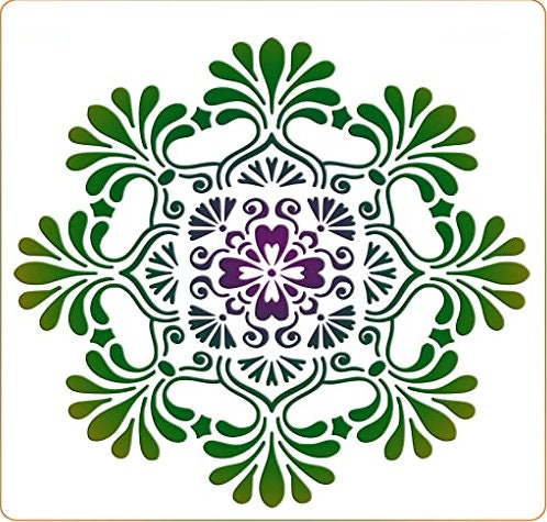 6 X 6 Inch - Stencil for Art & Craft, Reusable DIY Decorative Stencil ...