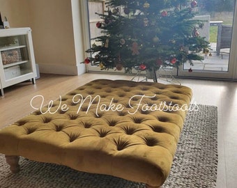 Chesterfield Footstool / Coffee Table / Pouffe - Etsy